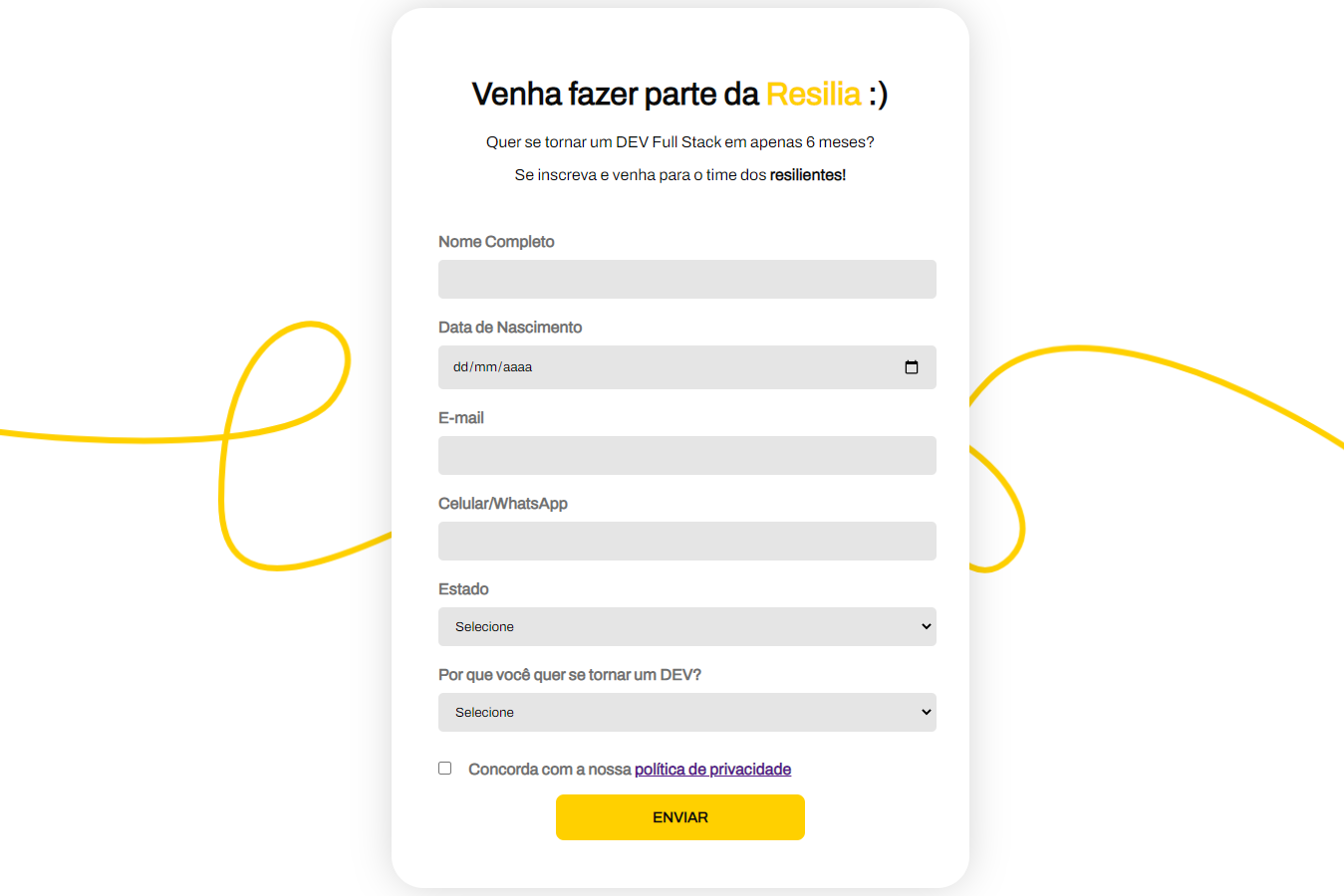 GitHub - natashamiele/Formulario: É o 1º projeto em HTML e CSS que desenvolvi como programadora ...