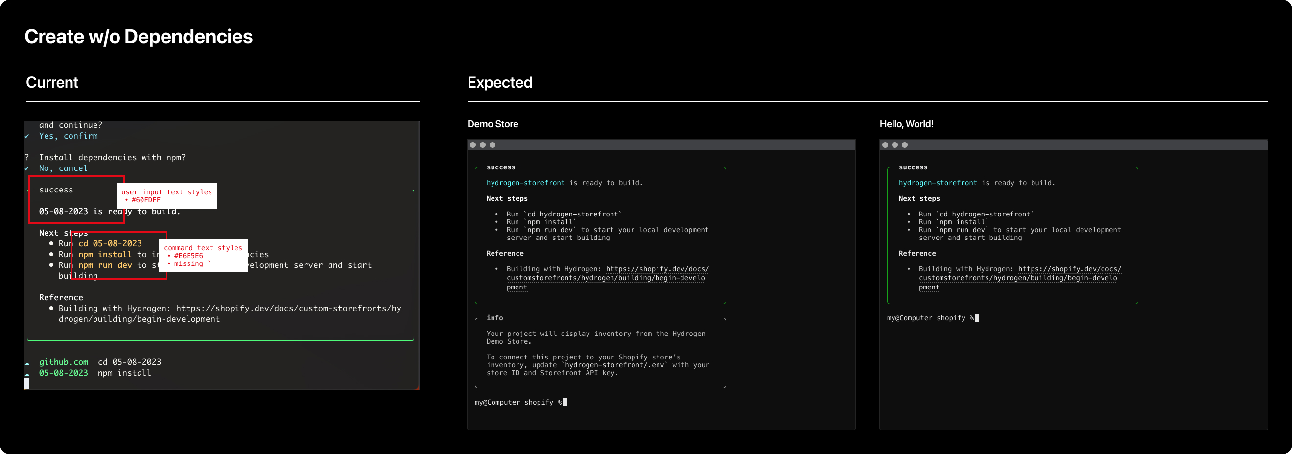 [CLI] Align to use CLI Kit 3 components · Issue #858 · Shopify/hydrogen · GitHub