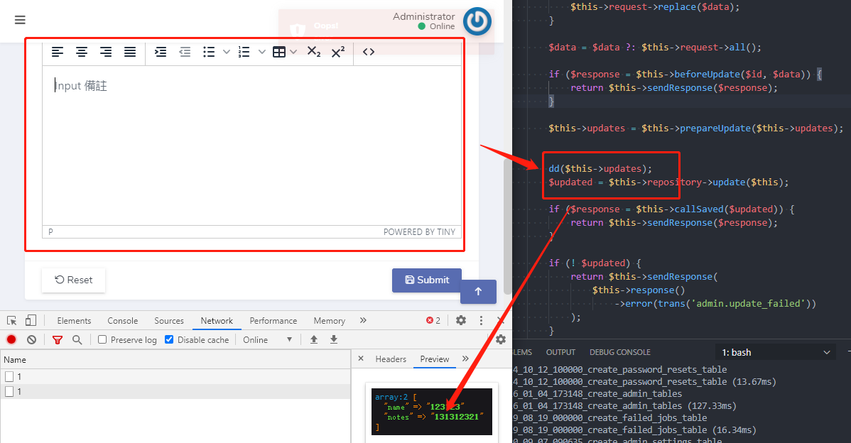 「BUG」默認 Editor，內容清空時，保存結果不生效「刪除全部內容，保存後內容未刪除」 · Issue #895 · jqhph/dcat-admin · GitHub