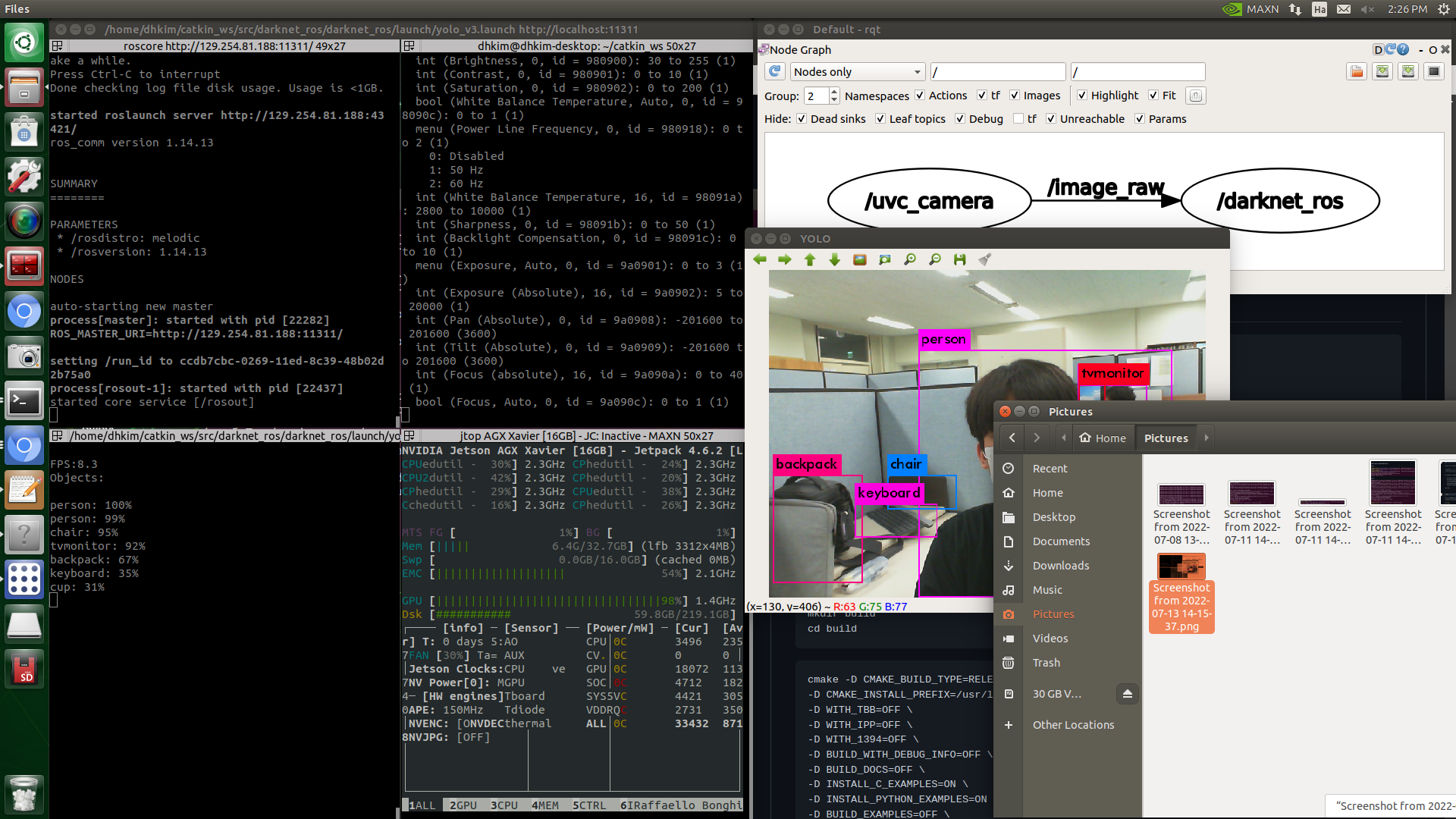 GitHub - wlgnsthd/Jetson_Xavier_Yolo_darknet_ros
