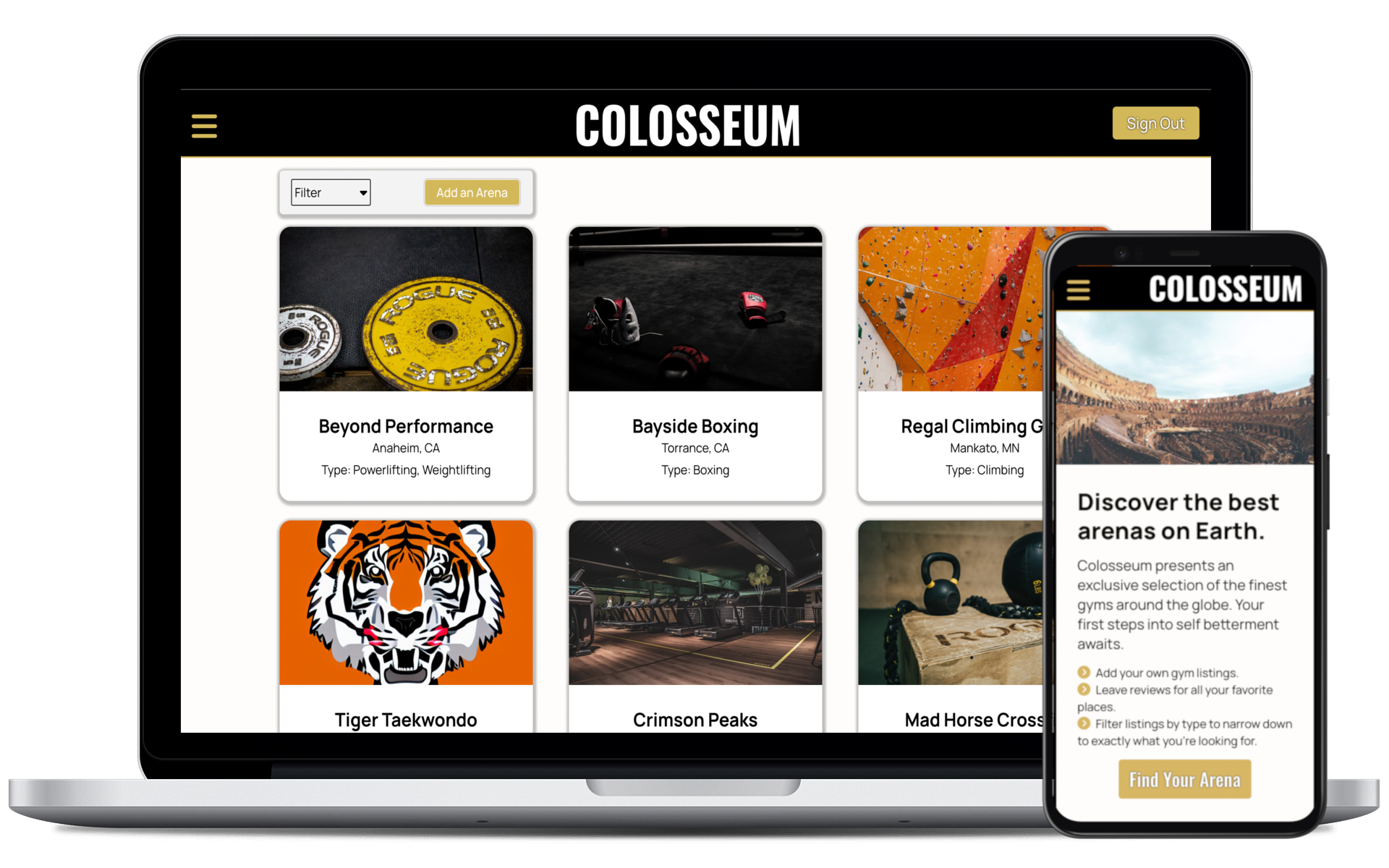 GitHub - Jimmy-Vu/colosseum: A mobile responsive full stack React/Node.js/TypeScript web ...
