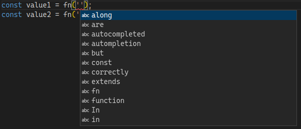 Regression In Autocompletion On Spread Generic Arguments · Issue 54572 · Microsofttypescript 