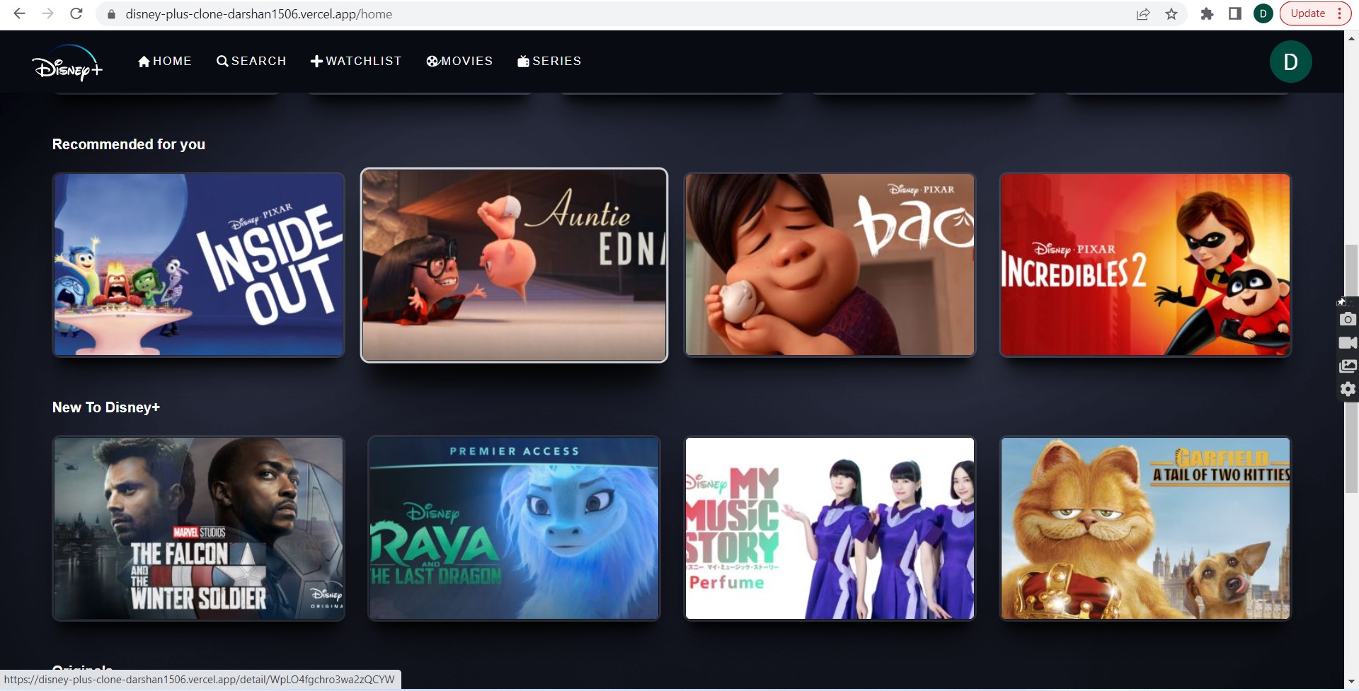 GitHub - Darshan1506/DisneyPlusClone: Disney Plus Clone