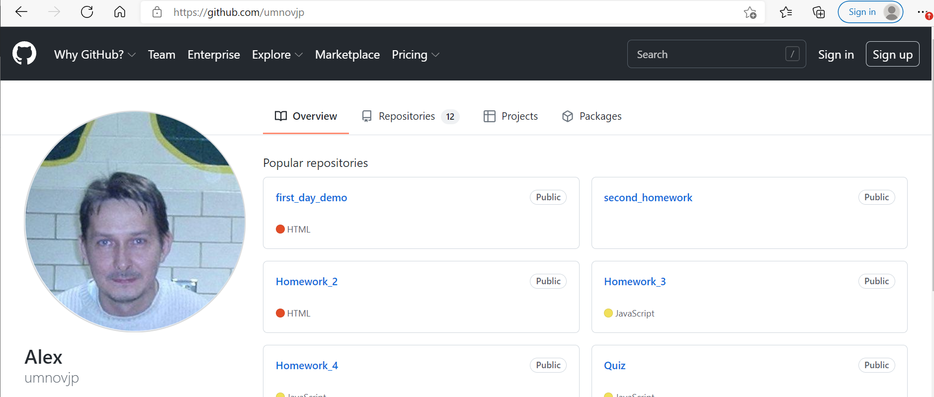 GitHub - umnovjp/TeamProfiles
