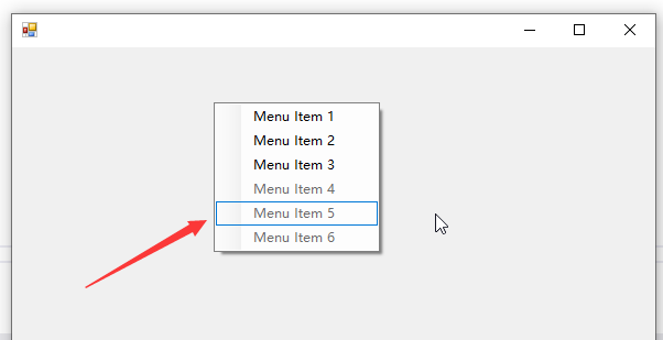 ContextMenuStrip has different behavior if menu item Enabled=false ...