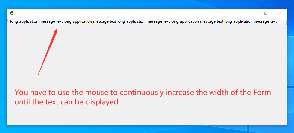 Long text causes ToolStripLabel not to display any text. · Issue #6362 · dotnet/winforms · GitHub