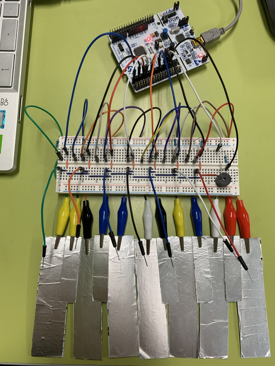 GitHub - EstherAhyeonCho/CapacitiveTouchPiano: Created a capacitve ...