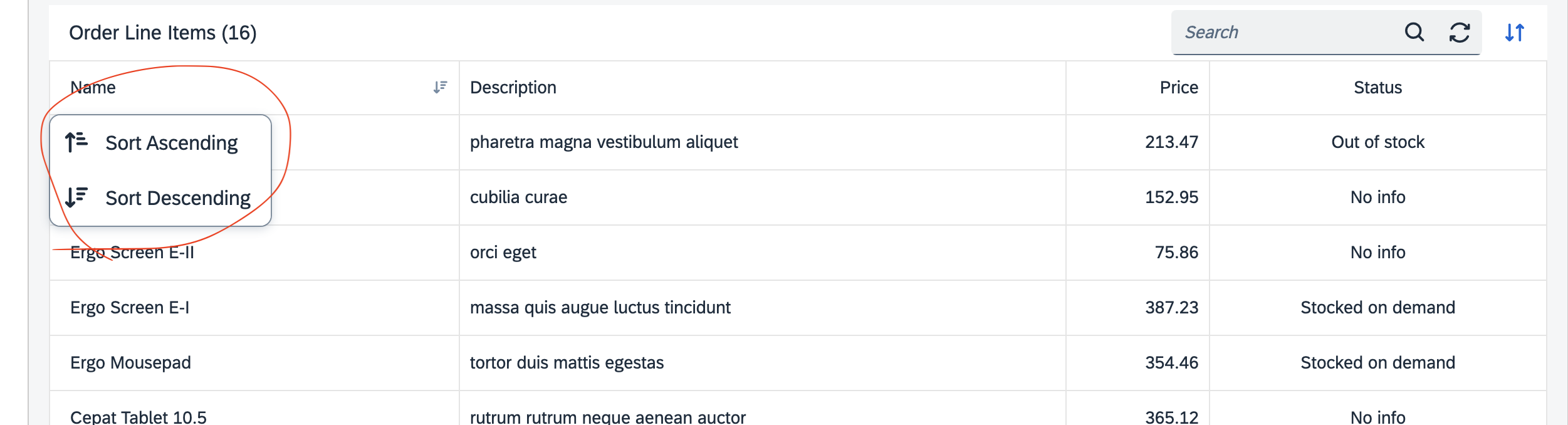 [Sourcing][Accessibility]: sorting menu is not accessible from keyboard · Issue #9457 · SAP ...