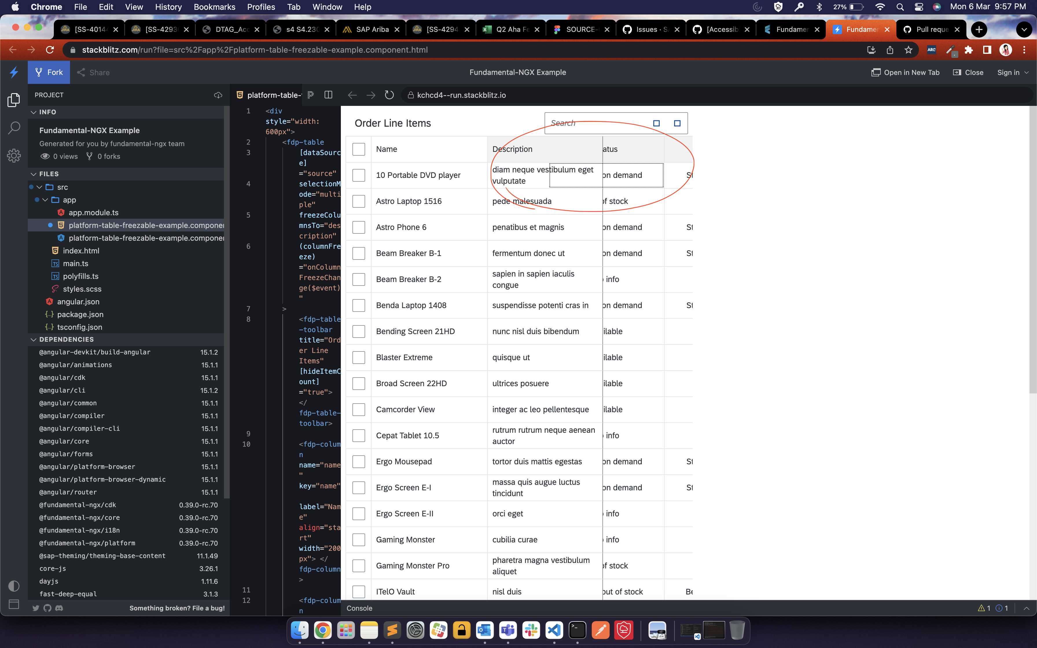 [Accessibility][Sourcing]: arrow keys not functioning properly on table with frozen columns ...