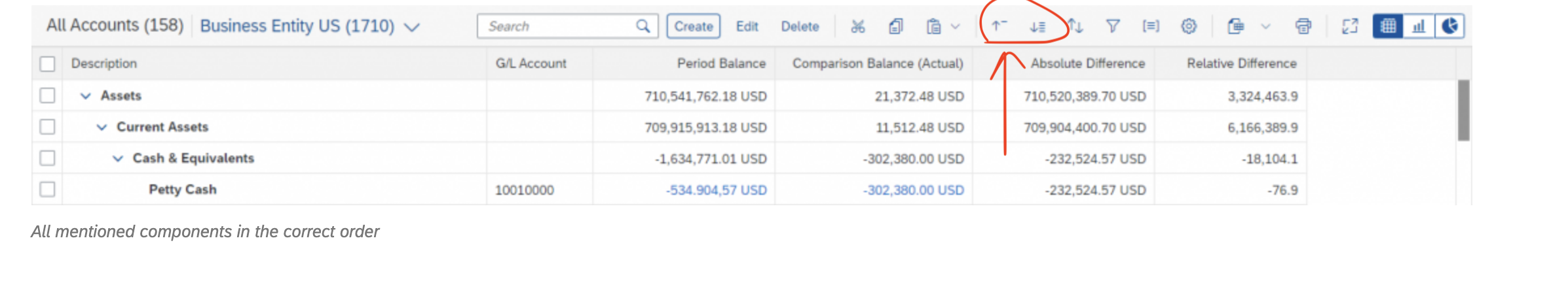 [Sourcing] fdp-table: expand all / collapse all buttons needs to be moved after separator and ...