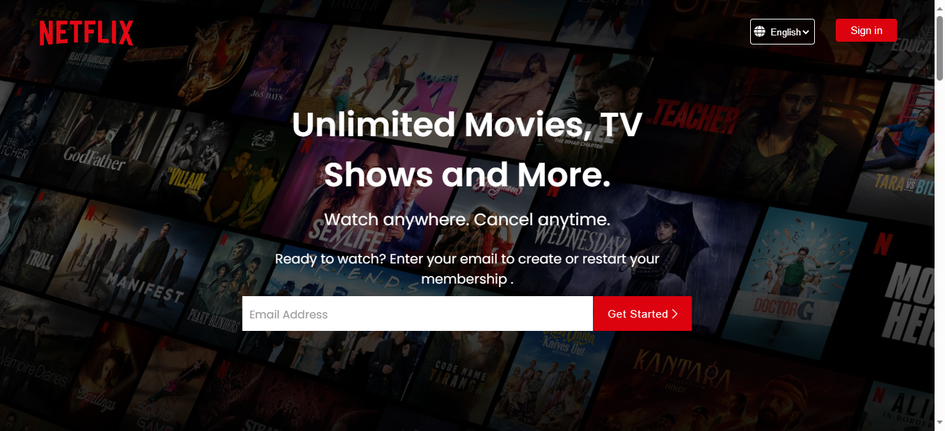 GitHub - 01-dhruv/Netflix_Homepage