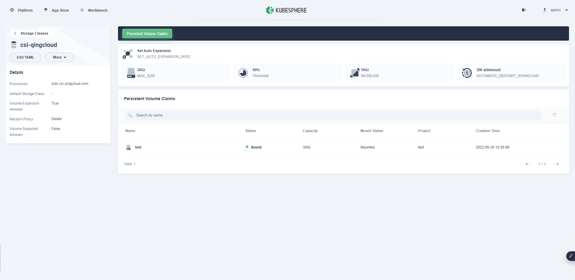 Storage Volume Expansion Fails After Editing the Auto Expansion Maximum Value · Issue #4887 ...