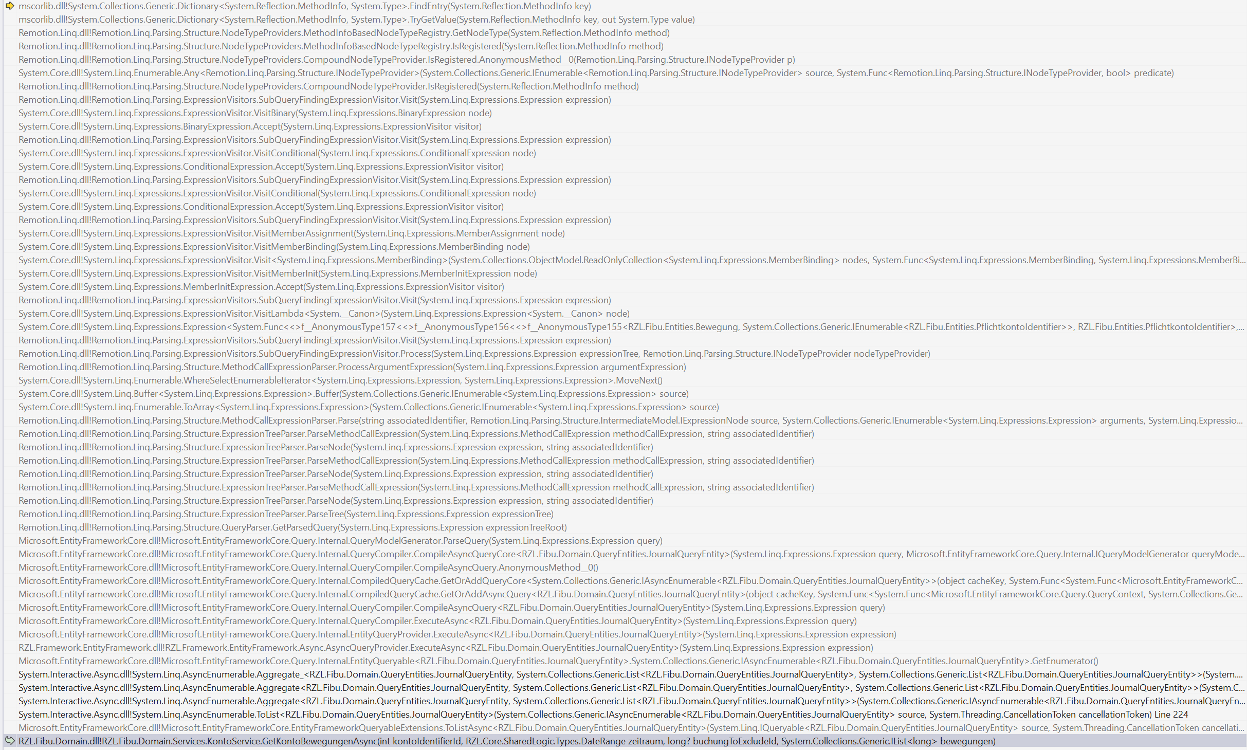 Infinite loop in inconsistent dictionary at TryGetValue() while QueryCompiling · Issue #19815 ...