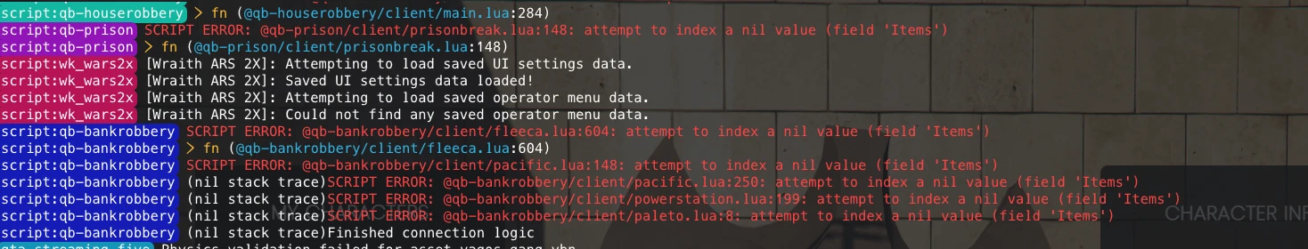 [ERROR] After updating to 1.1.0 · Issue #583 · qbcore-framework/qb-core · GitHub