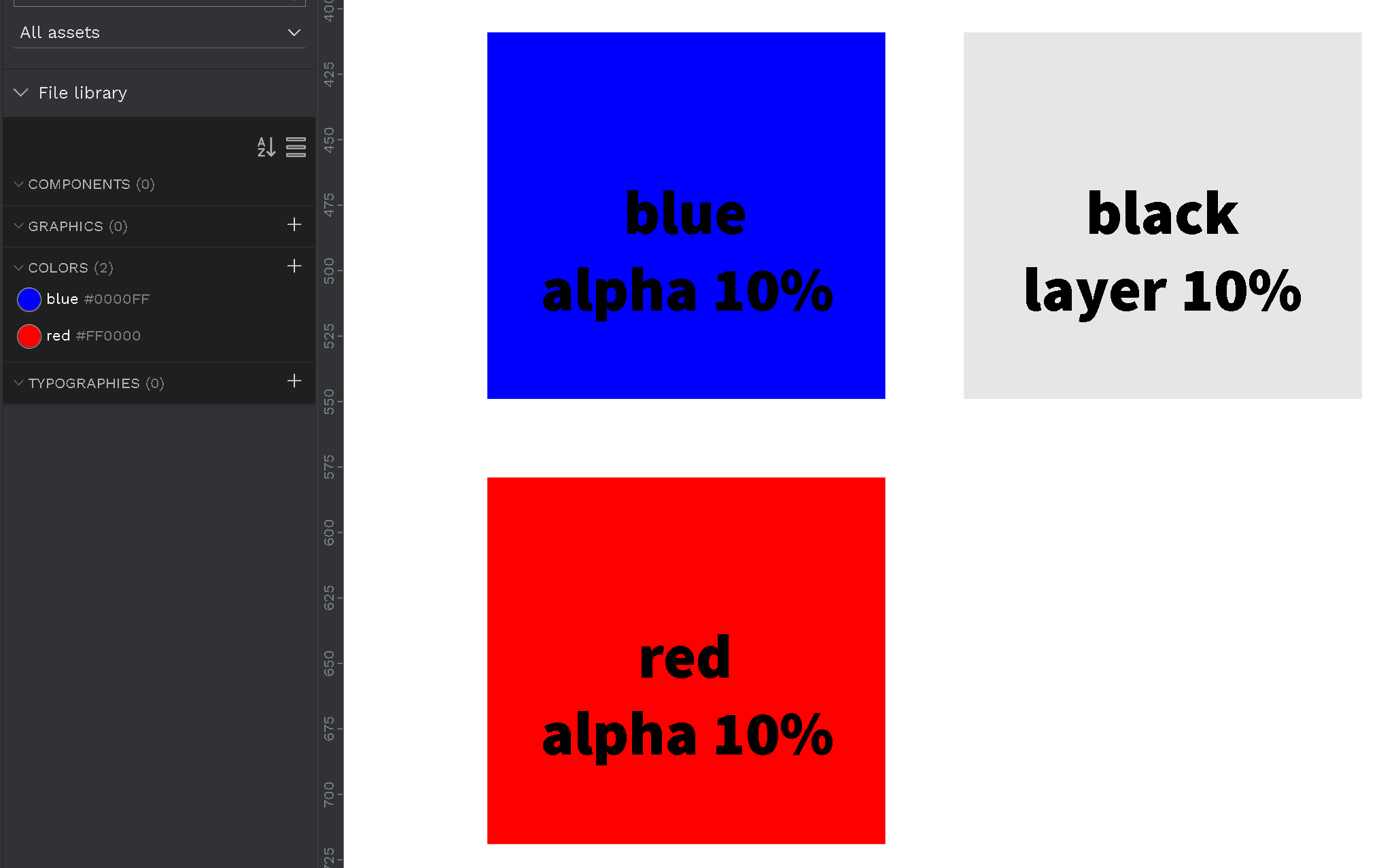 bug: update or delete on library elements reset color alpha values in document to 100% · Issue ...
