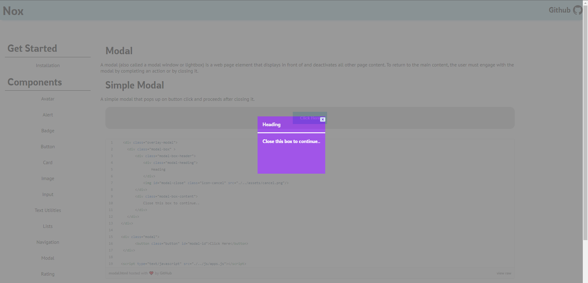 GitHub - jyothishp994/Component-Library-Nox