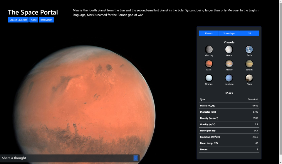 GitHub - RonniKahalani/SpacePortalFrontend