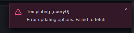 Templating error updating options: Failed to fetch · Issue #71932 · grafana/grafana · GitHub