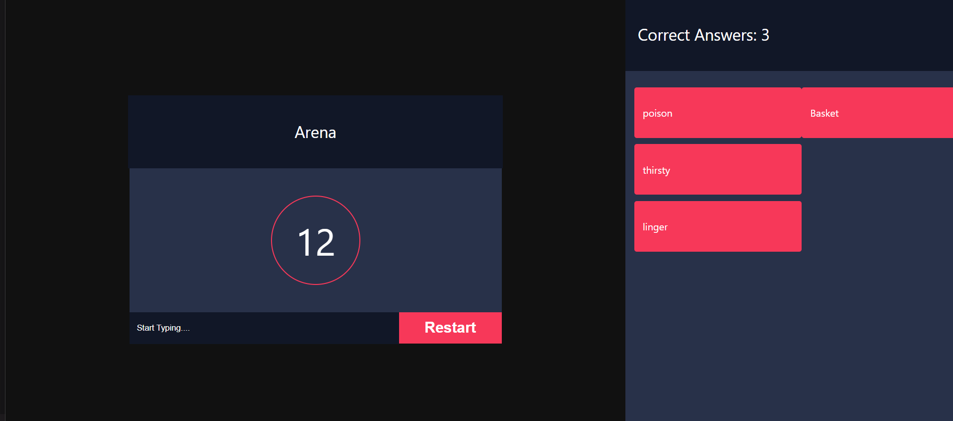 GitHub - musavvirsyed13/Typinggame: Simple Typing Game using React JS
