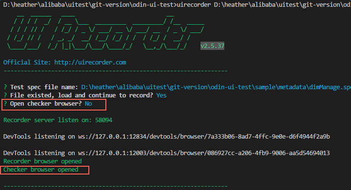 uirecorder v2.5.37, 打开校验浏览器设为No, 无效 · Issue #224 · alibaba/uirecorder · GitHub
