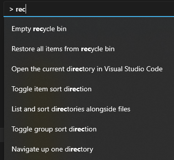 Feature: Command palette default selected option · Issue #13196 · files ...
