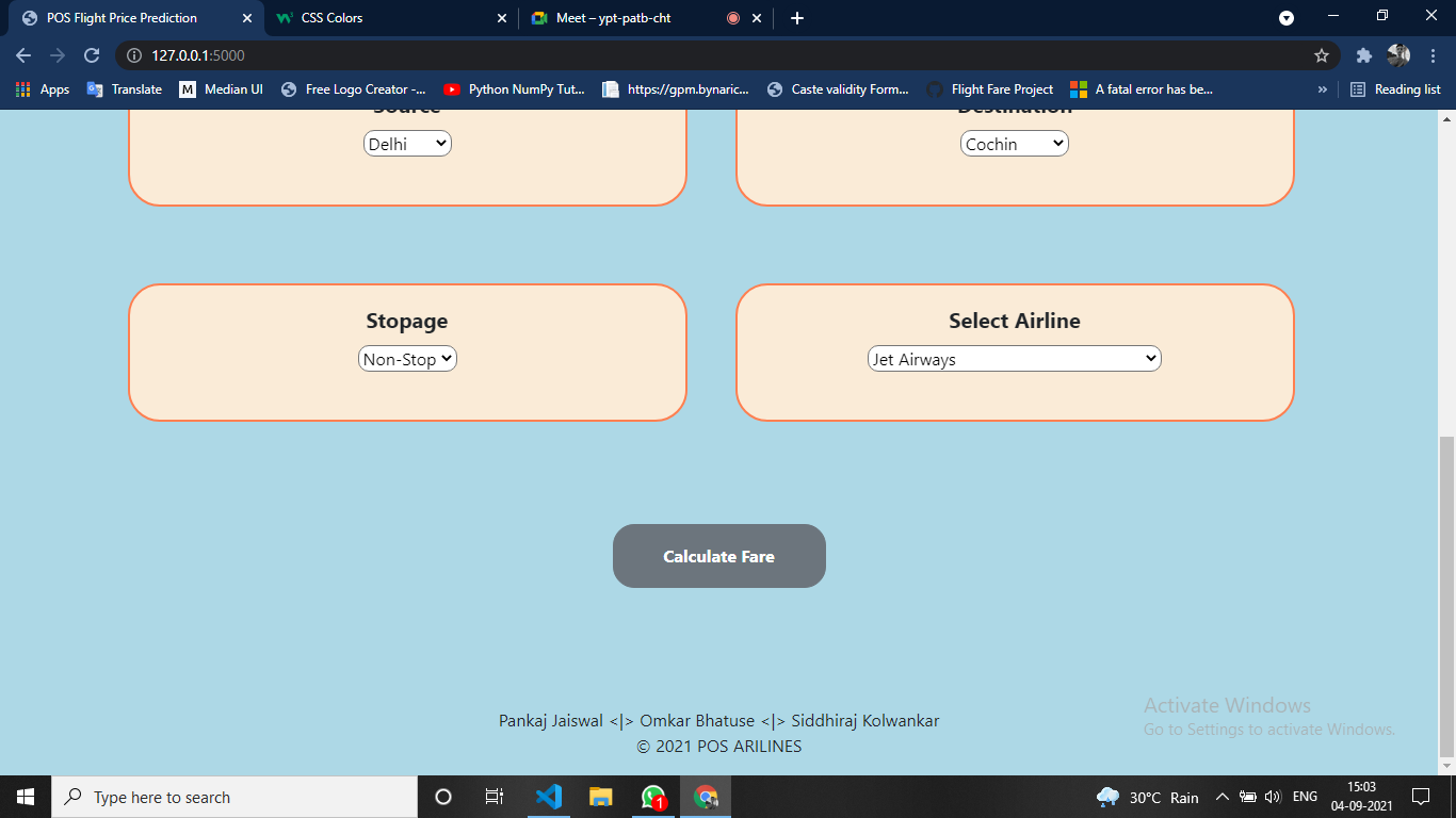 GitHub - Kolwankar-Siddhiraj/FlightFarePrediction: Flight Fare ...