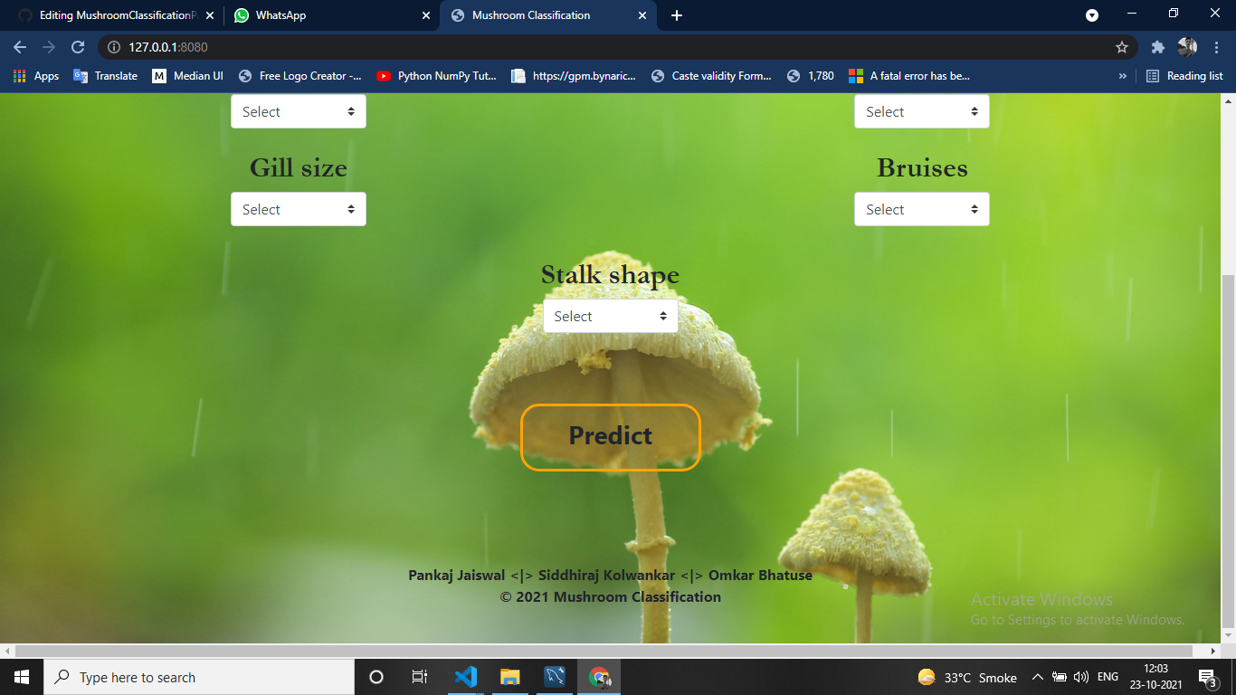 GitHub - Kolwankar-Siddhiraj/MushroomClassificationProjectML: Mushroom ...