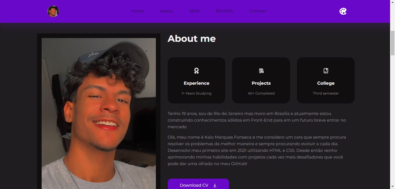 GitHub - kaiofsca/portfolio: Meu portifólio oficial! Feito em React e utilizando várias libs ...