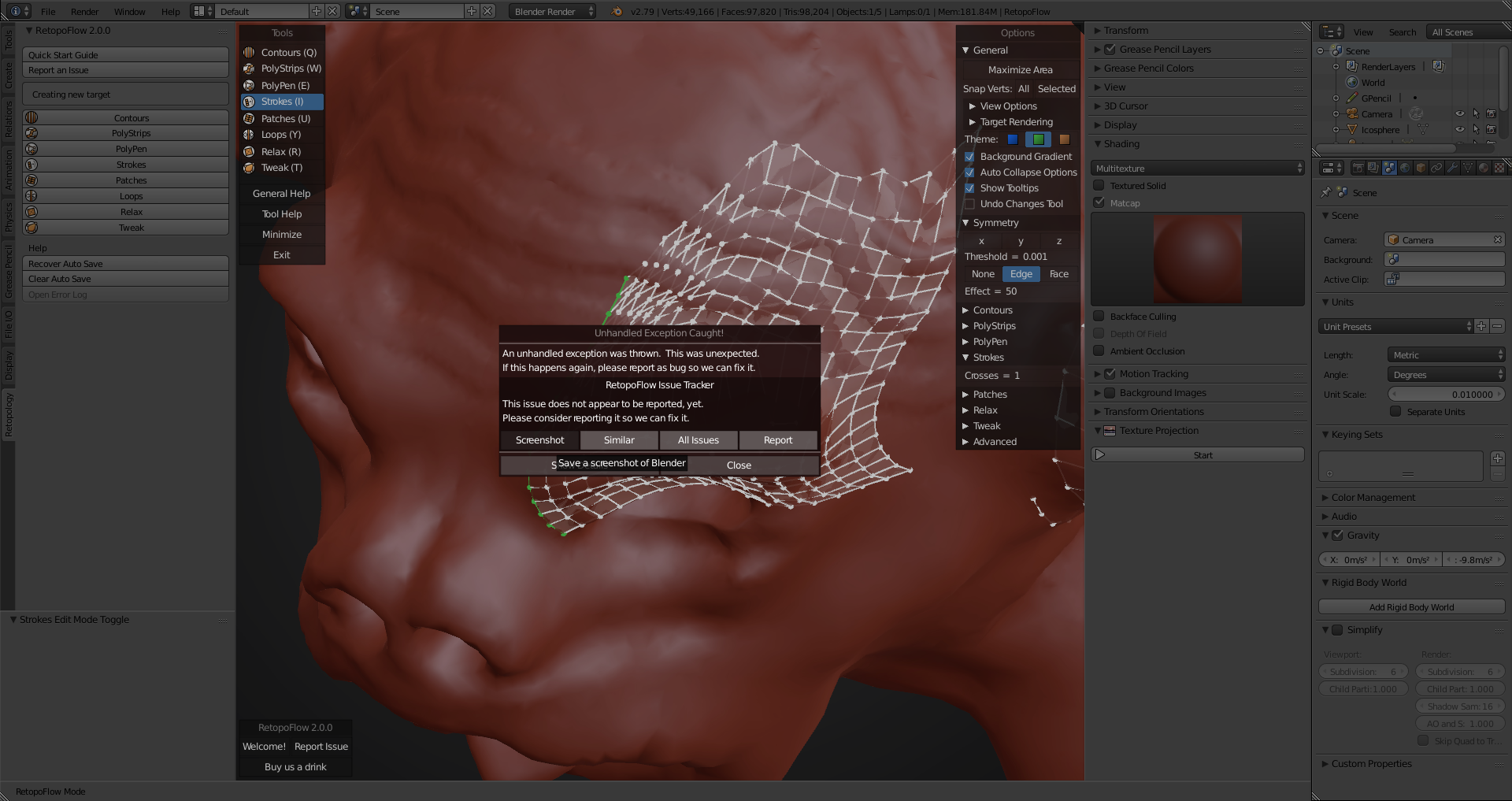 Strokes: Unhandled Exception on attempting to connect third stroke · Issue #630 · CGCookie ...
