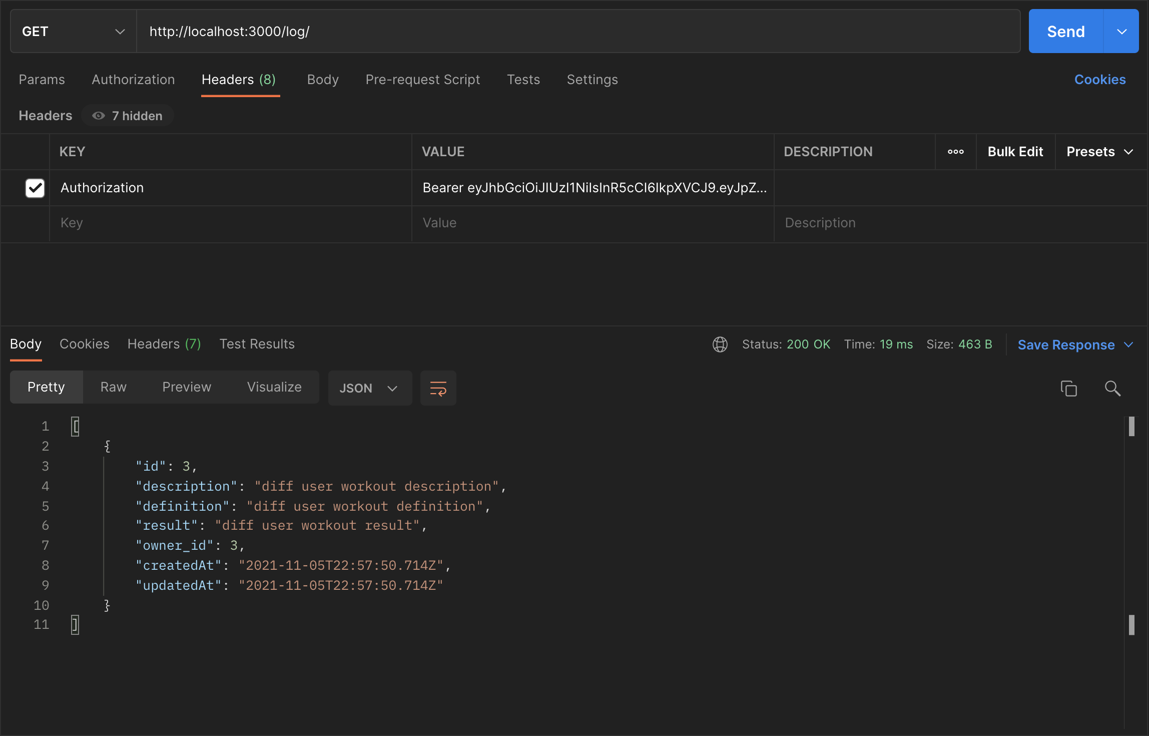 GitHub - gabrielleford/workoutLogServer