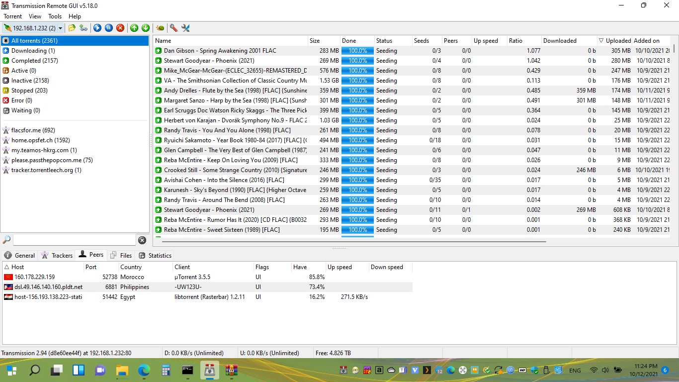 Up Speed and Down Speed do not populate · Issue #1395 · transmission-remote-gui/transgui · GitHub