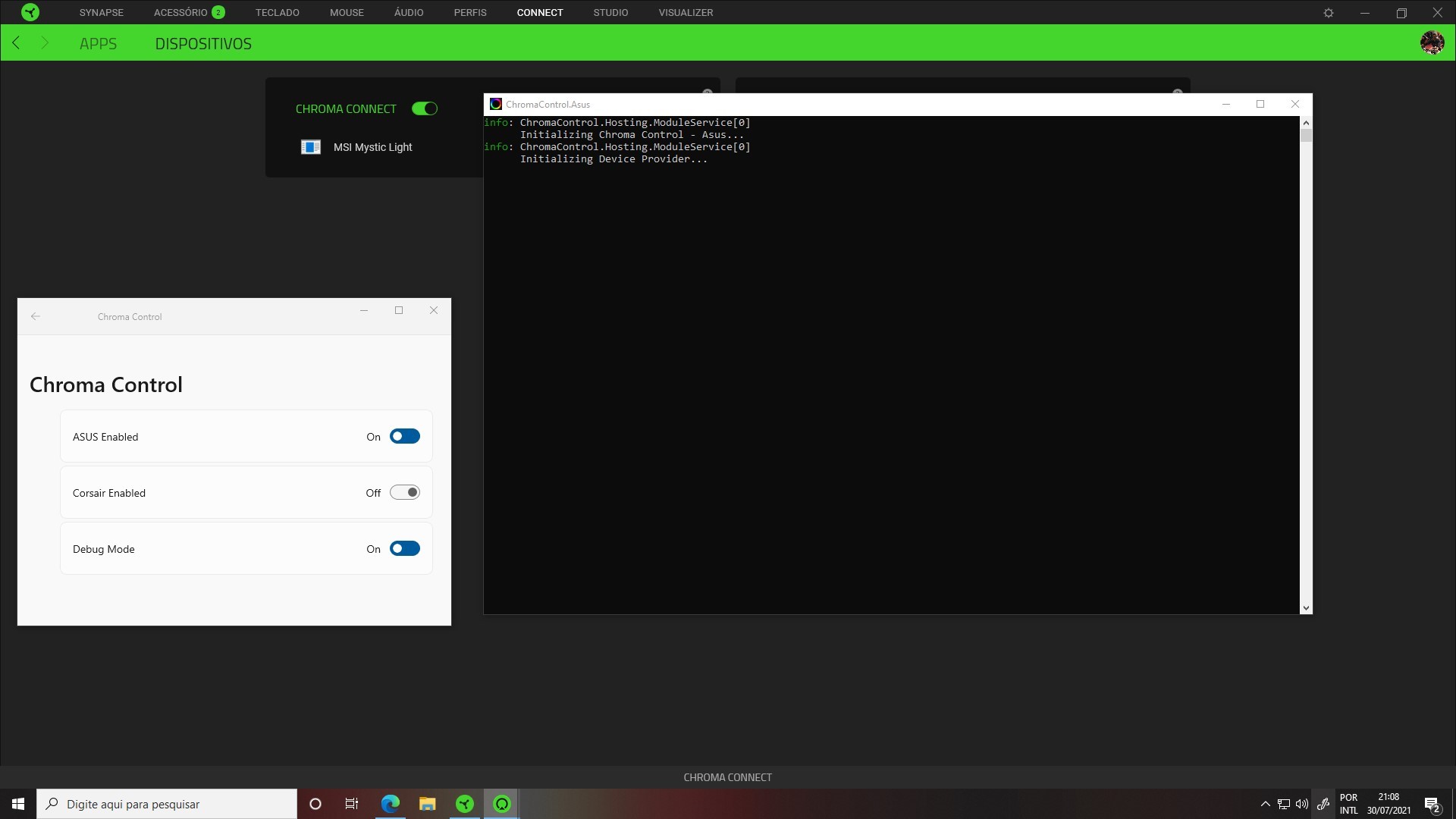 synapse does not recognize chroma control · Issue #126 · ChromaControl ...