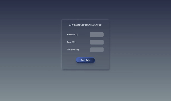 GitHub - andfinsand/compound-apy-calculator-bootstrap