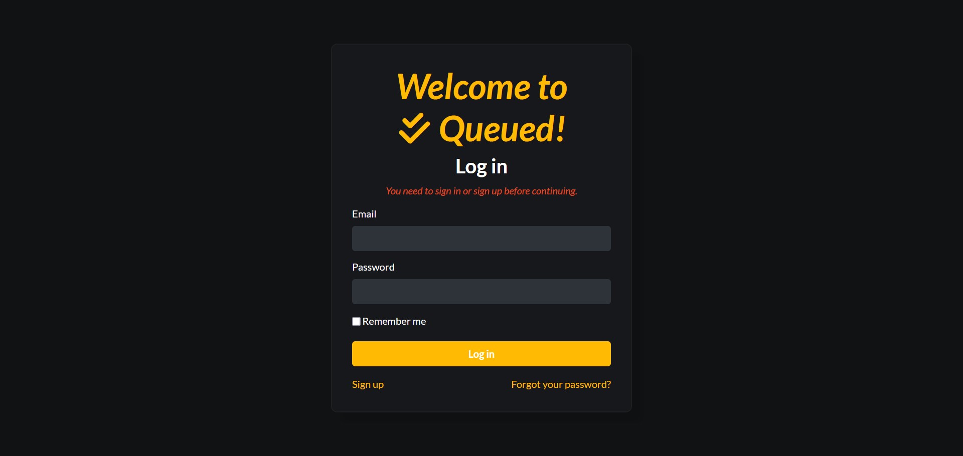 GitHub - nieves-mon/queued-app: Queued is a task management app developed using ROR, Postgres ...