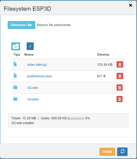 [BUG] Filesystem looks empty after failing to upload a gcode file · Issue #82 · luc-github/ESP3D ...