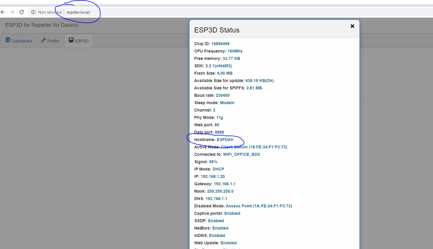 [Question] Bonjour/hostname.local? · Issue #430 · luc-github/ESP3D · GitHub