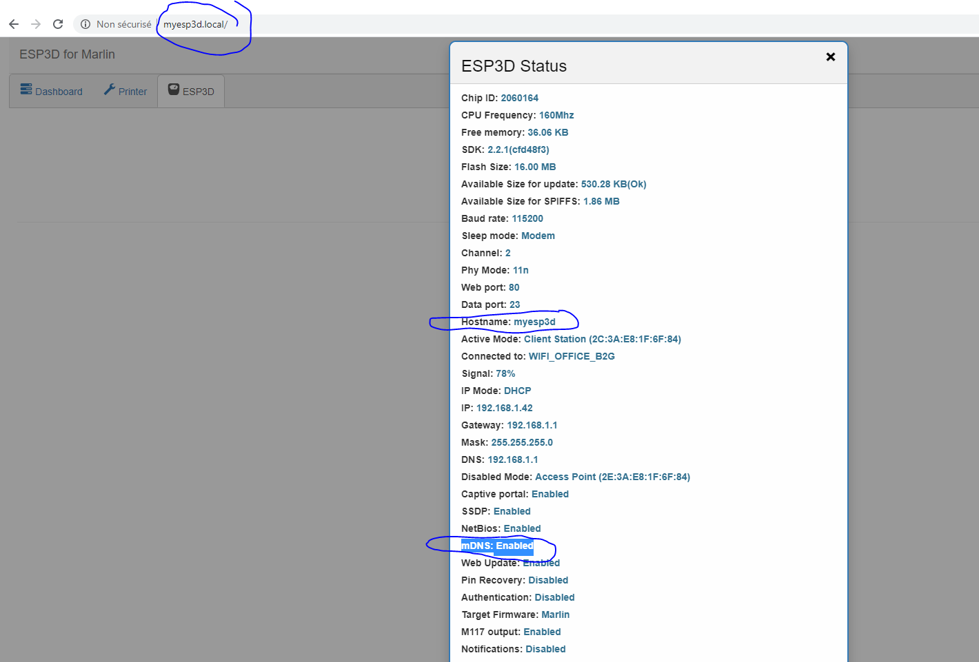 [Question] Bonjour/hostname.local? · Issue #430 · luc-github/ESP3D · GitHub
