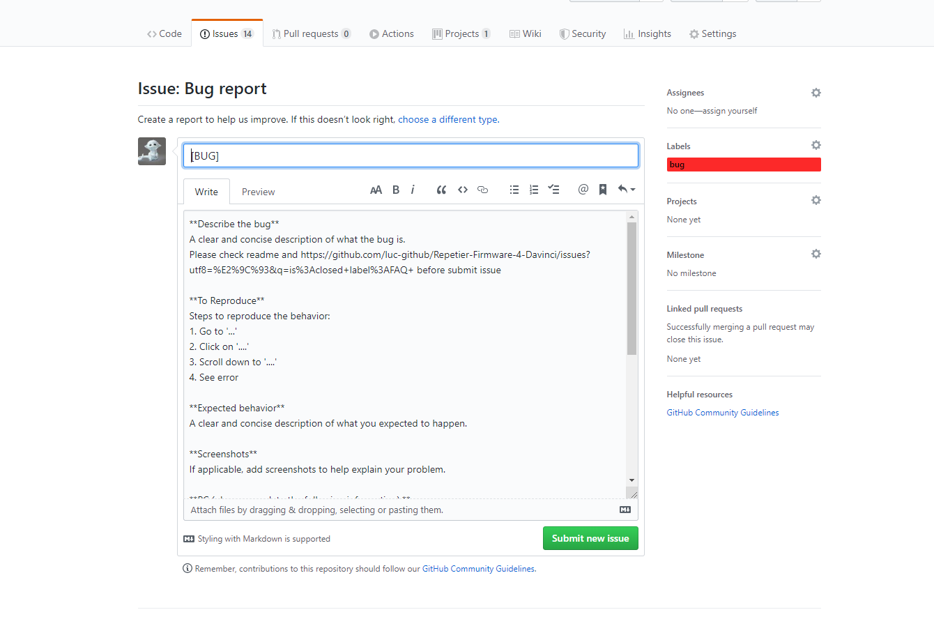 Firmware Installed Constant Restart · Issue #363 · luc-github/Repetier-Firmware-4-Davinci · GitHub