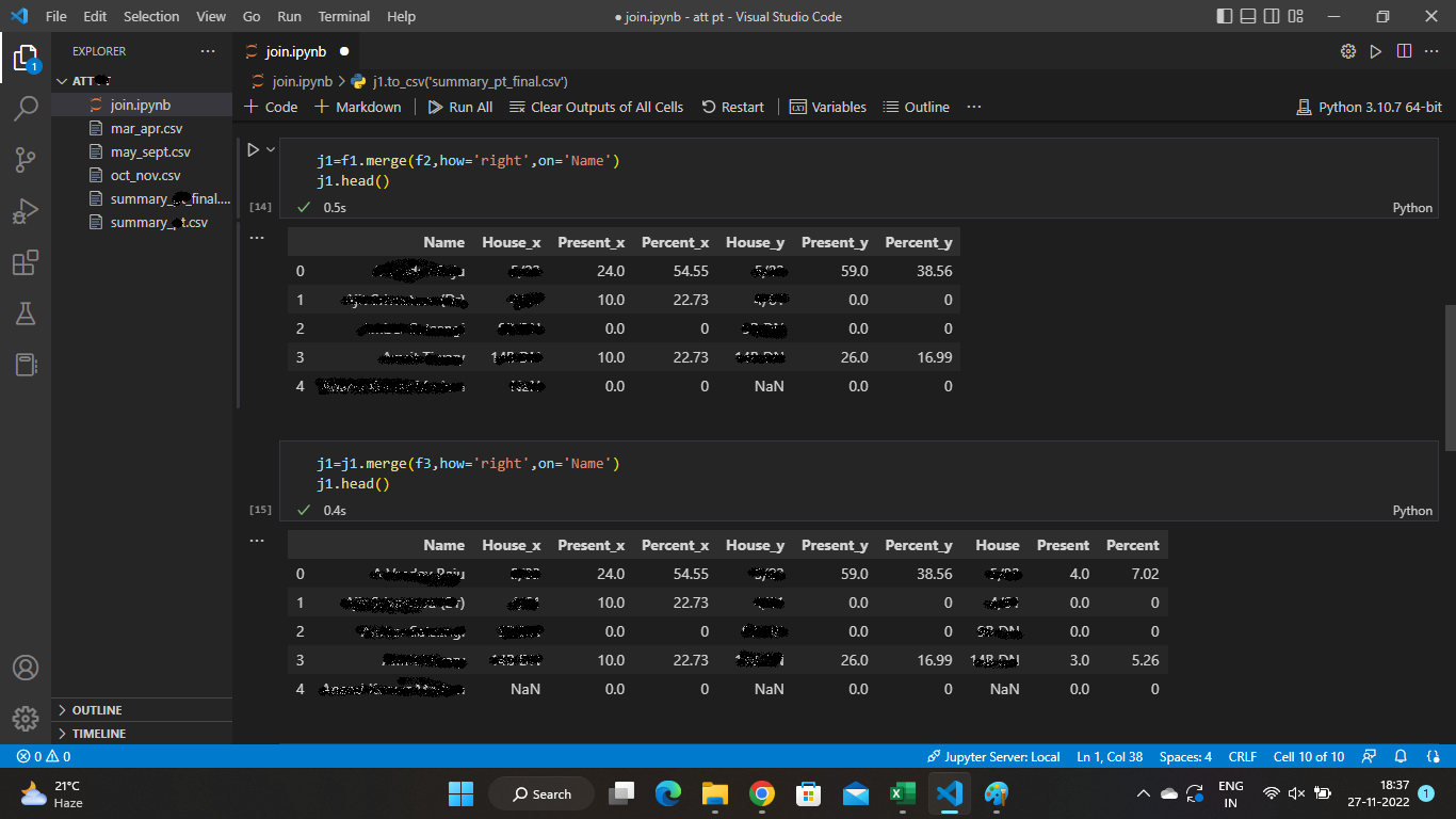 GitHub - AT3140/Pandas_Attendance