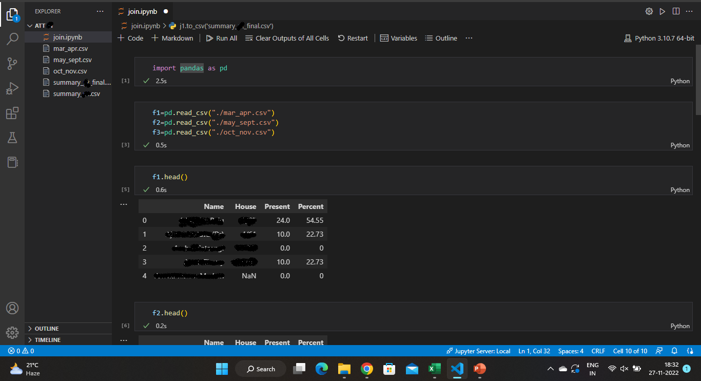 GitHub - AT3140/Pandas_Attendance