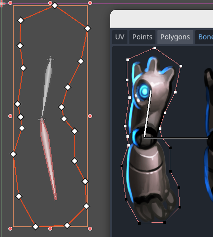 [4.0] "Bone2D - Bone Angle" display wrongly in polygons' uv and bone weight drawing always wrong ...