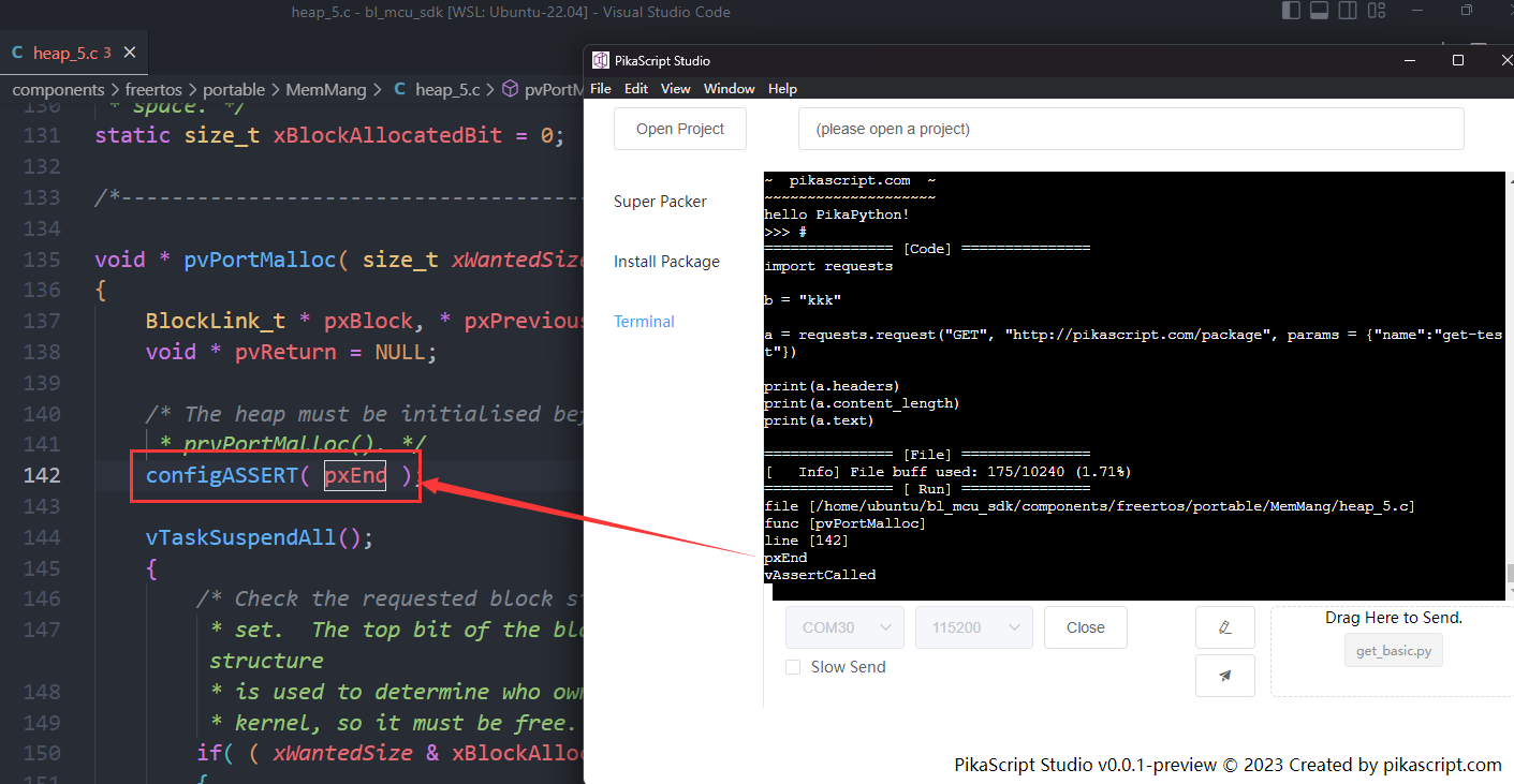 heap_5.c assert pxEnd failed at heap_5.c:142 · Issue #60 · bouffalolab/bouffalo_sdk · GitHub