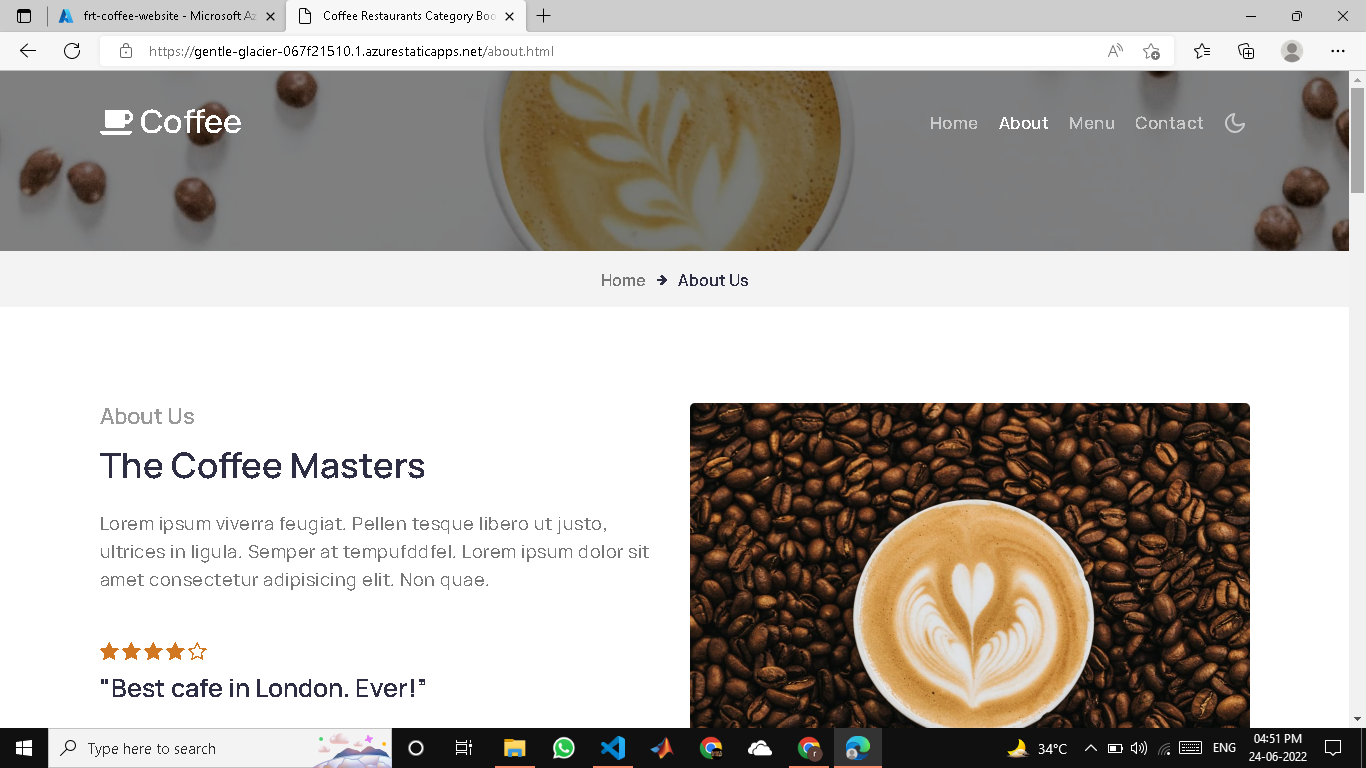 GitHub - notinrange/coffee-website-project-Using-Azure-Static-Web-API ...
