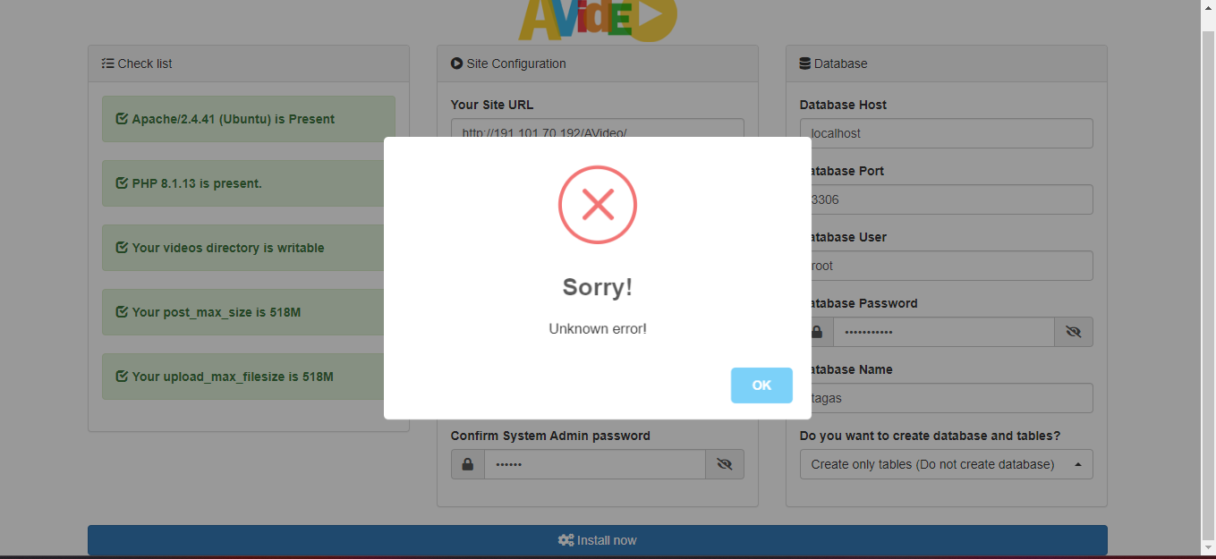 Unknown Error · Issue 7442 · Wwbnavideo · Github 
