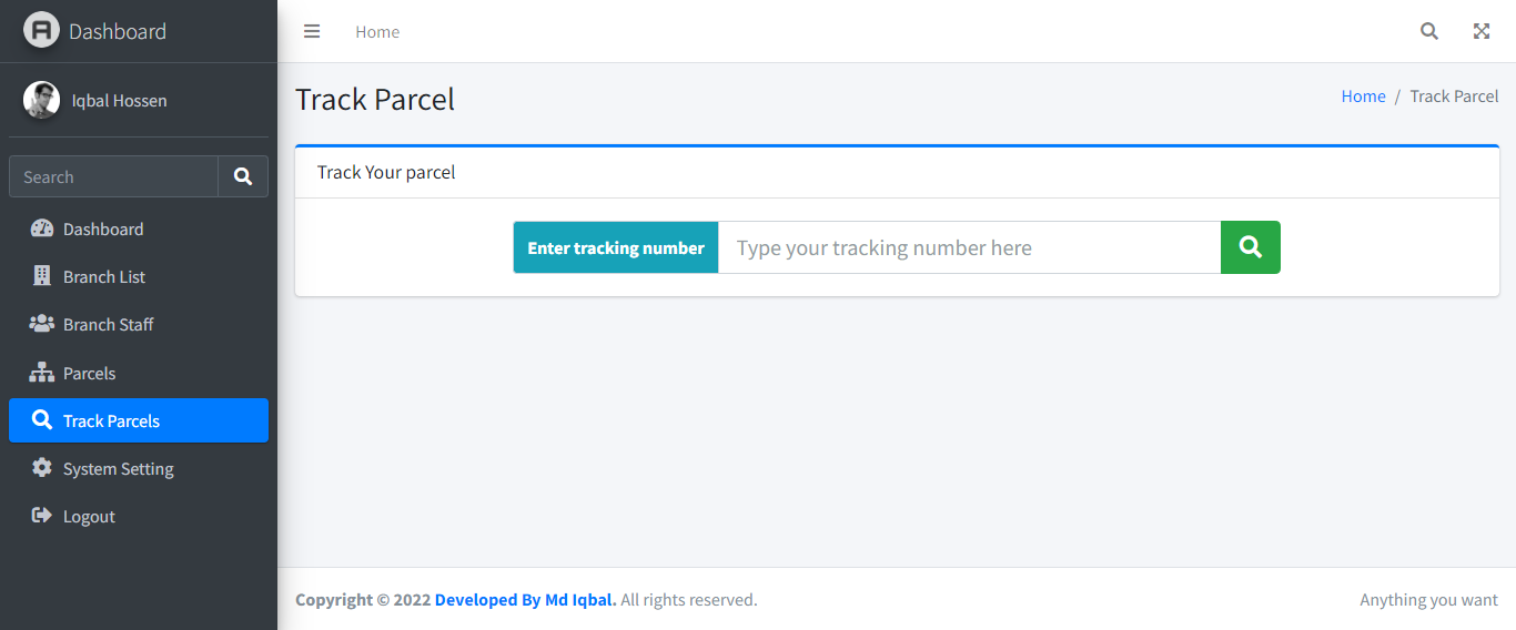 Github Mdiqbalhossan Courier Management
