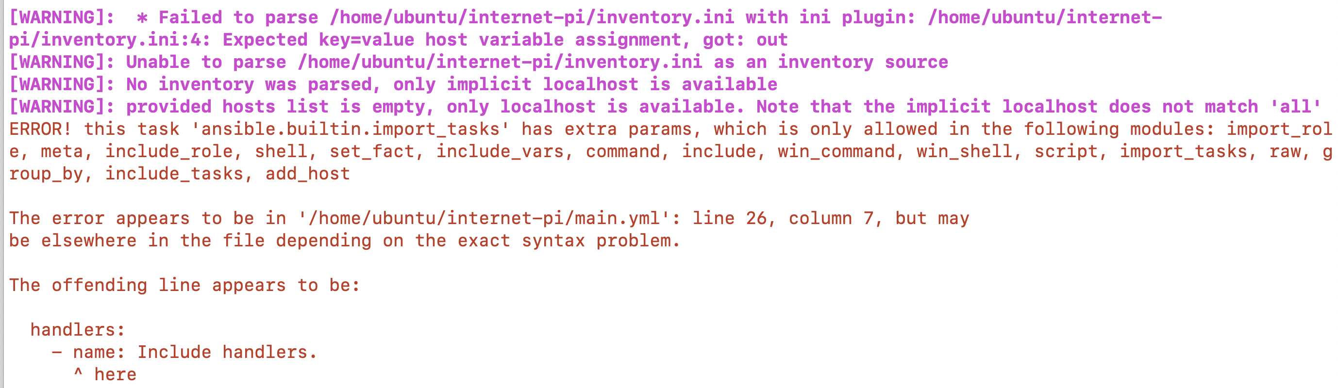 Issue during install · Issue #168 · geerlingguy/internet-pi · GitHub