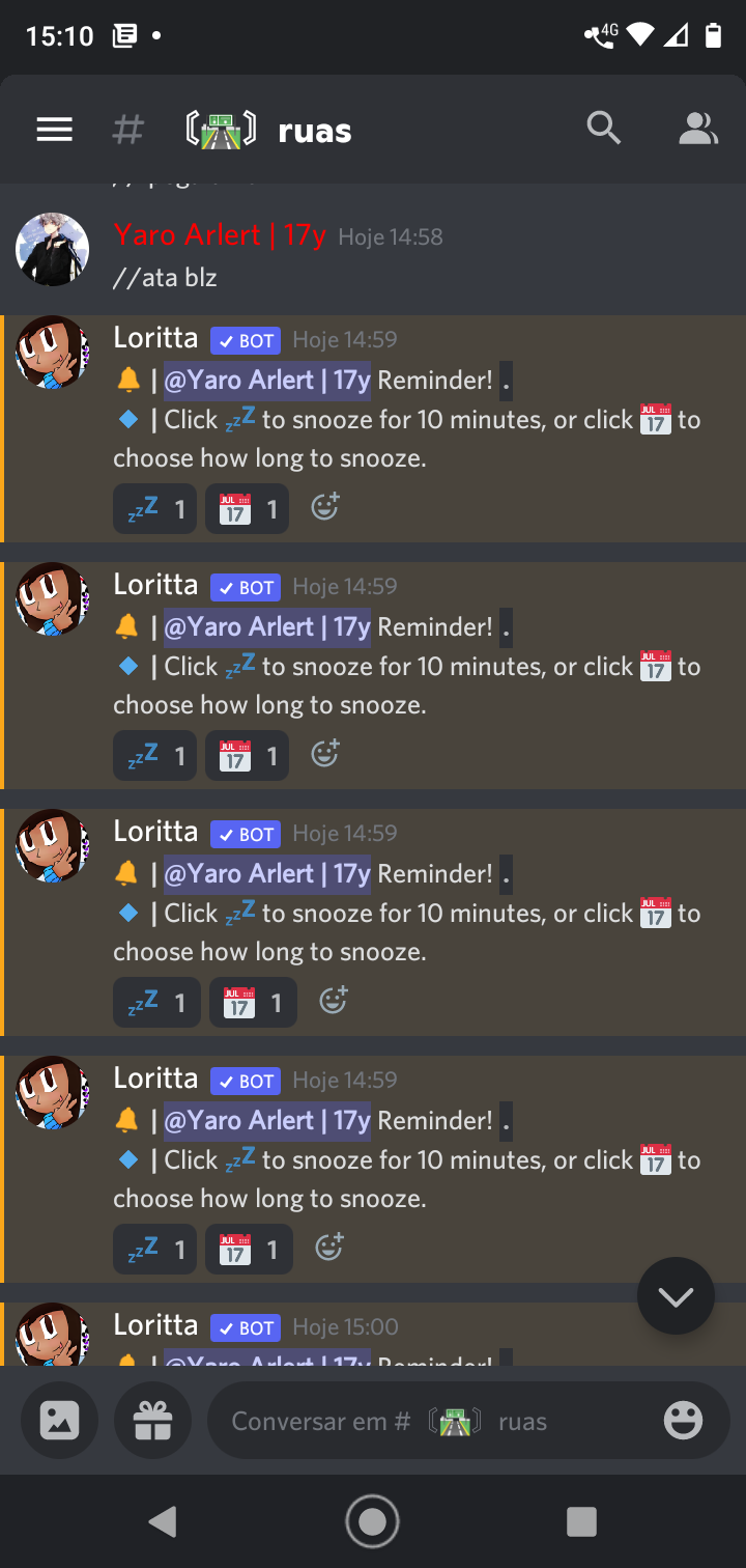 Bug comando "+remindme" · Issue #170 · LorittaBot/DreamLand · GitHub