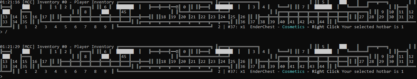 [BUG] Inventory Gui · Issue #2111 · MCCTeam/Minecraft-Console-Client · GitHub