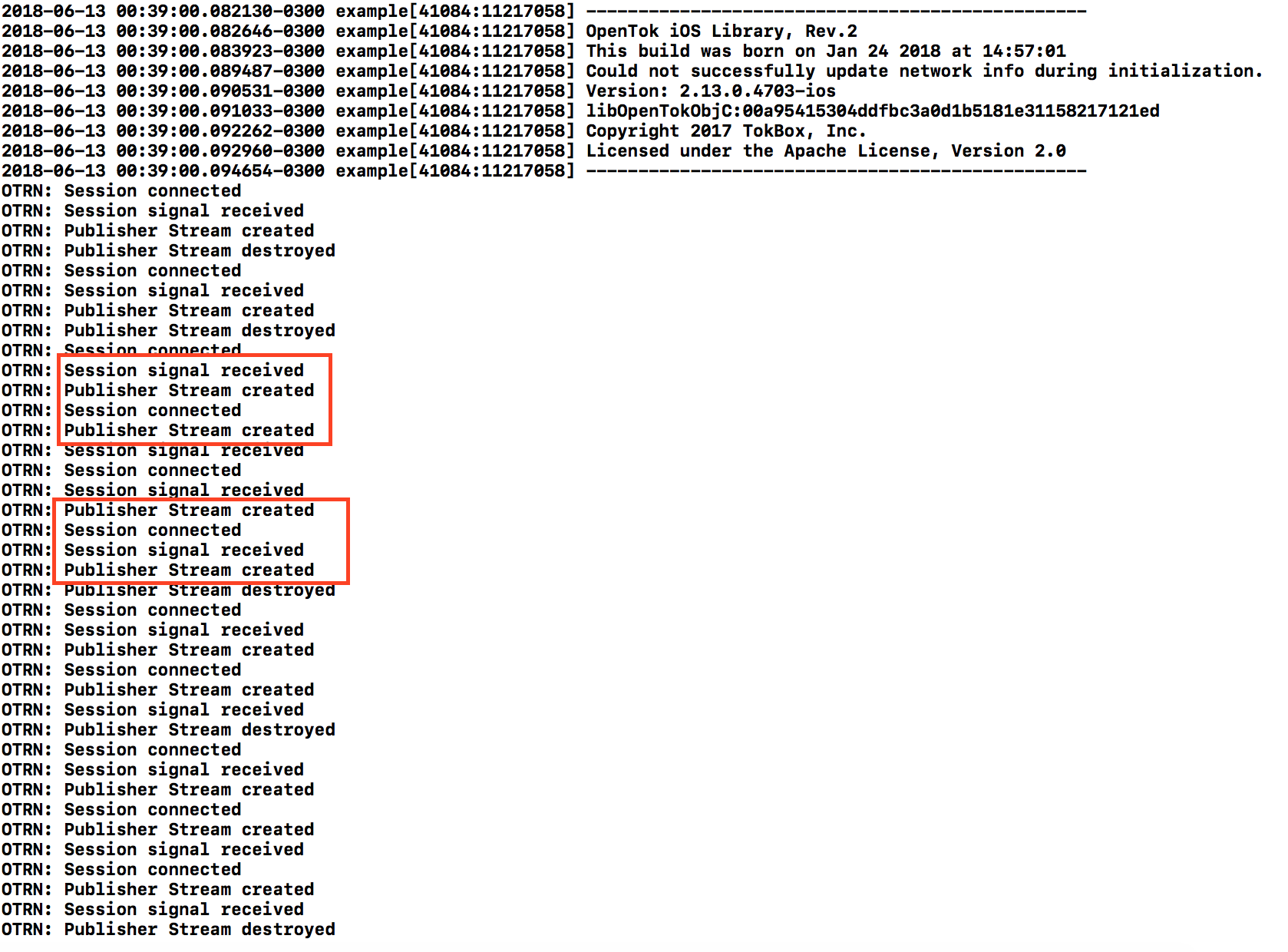 EXC_BAD_ACCESS: Attempted to dereference garbage pointer 0x47d6cbec8. · Issue #94 · opentok ...
