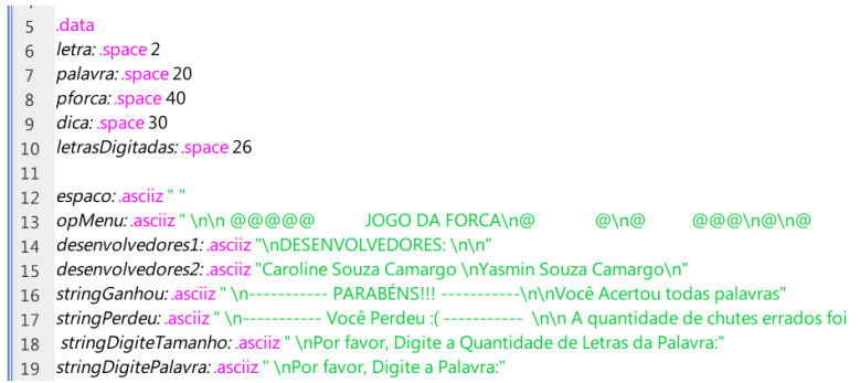 GitHub - Yasmin-Camargo/TrabalhoFinal_MIPS: Jogo da forca desenvolvido em Assembly no MIPS como ...